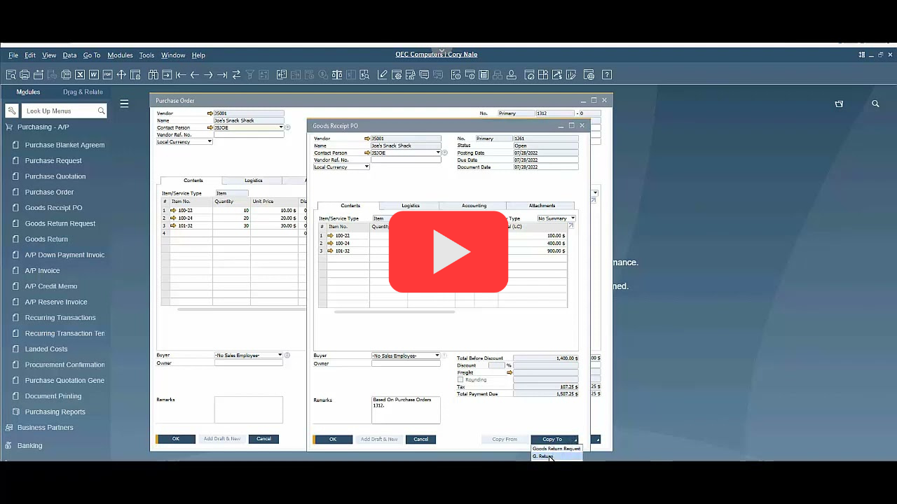 SAP BUSINESS ONE VIDEOS | Support One