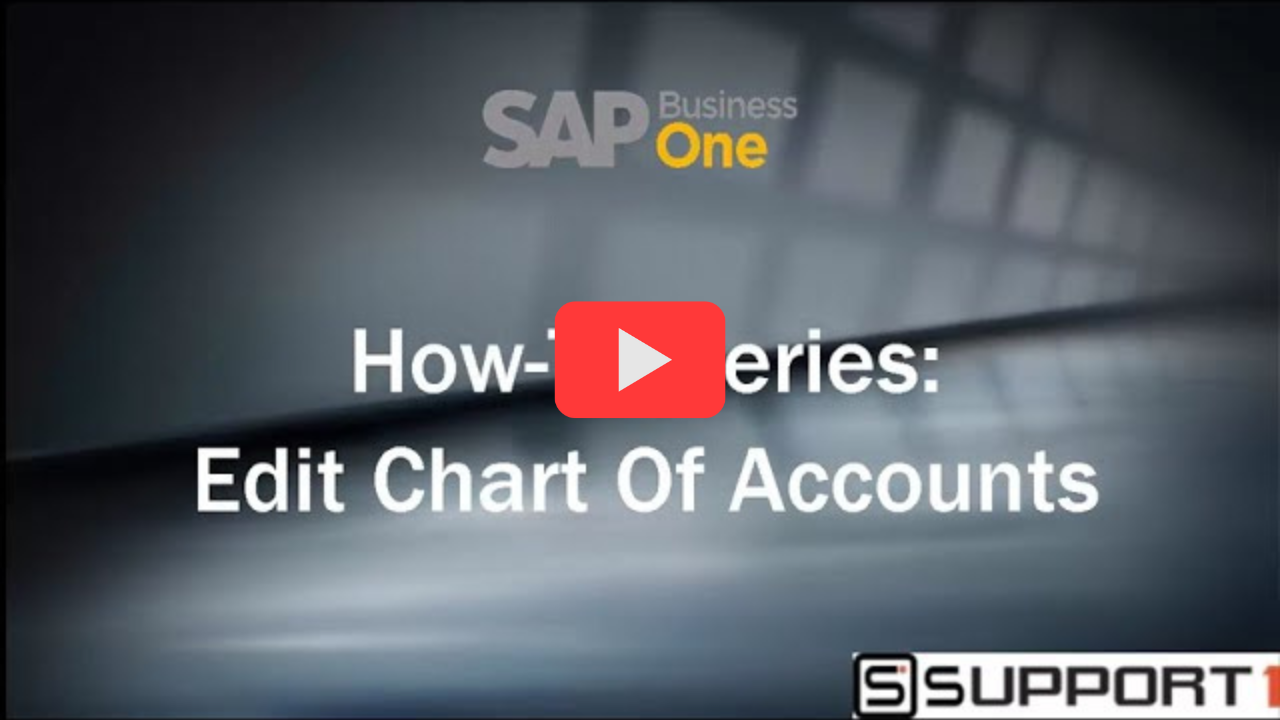 SAP BUSINESS ONE VIDEOS | Support One